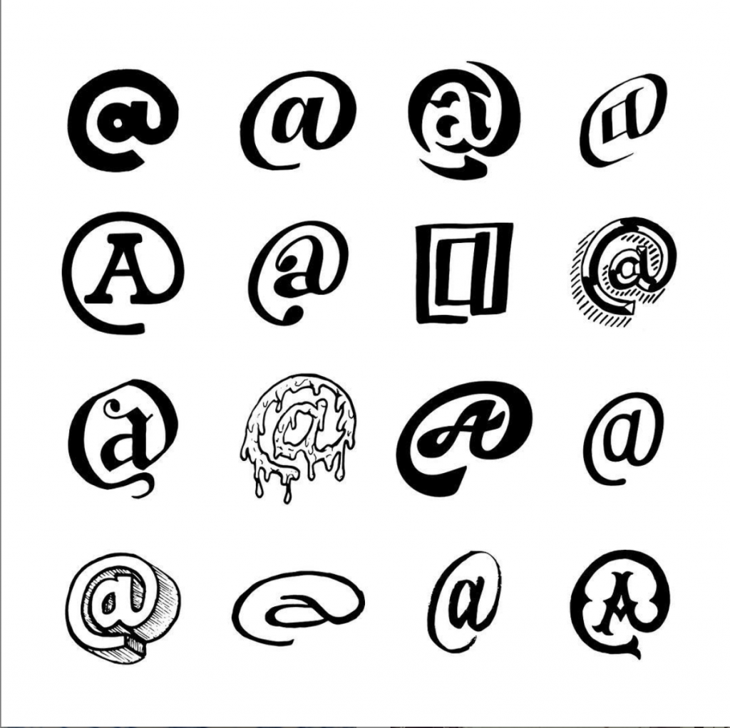 The "at" symbol - Eva Benam